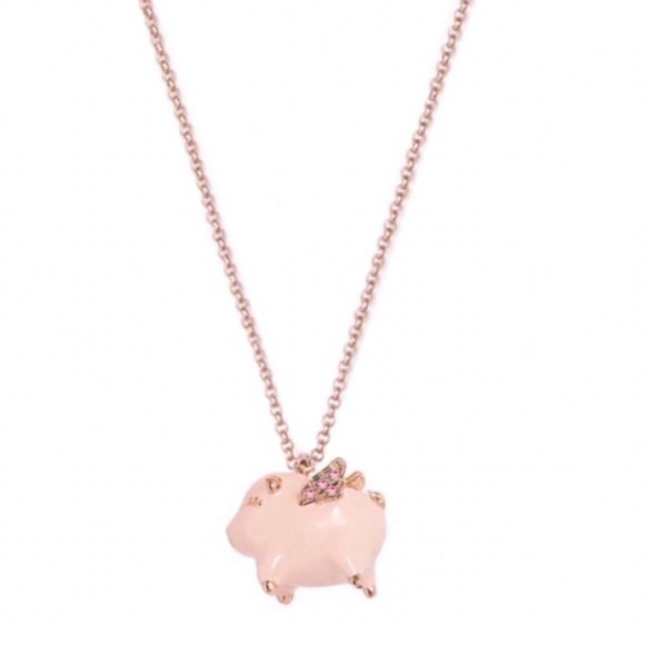 kate spade | Jewelry | Kate Spade Imagination Flying Pig Necklace ...